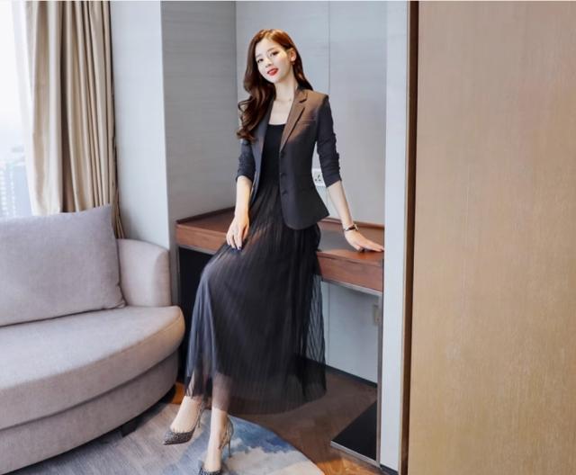 スカート 上着 スーツ 膝下 ミモレ ミモレ丈 ロング ロング丈 袖なし 袖あり 長袖 襟付き かわいい 大人可愛い きれいめ シンプル 大人 上品 おしゃれ お洒落 かっこいい 大人可愛い 大人女子 こなれ感 無地 春 夏 秋 20代 30代 レディース 女性用 ビジネス OL 女子会 ホテル