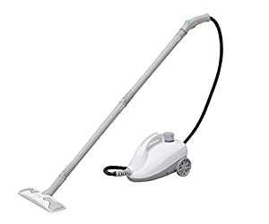 アイリスオーヤマ 除菌 掃除 年末清掃 スチームクリーナーキャニスタータイプ 消臭 ホワイト STM-410E(中古品)