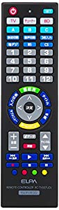 ELPA エルパ マルチリモコン 1台のリモコンで3台の機器を操作できる オーディオ 照明 誤操作防止のチャイルドロック式 RC-TV007U