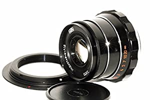 Industar-61 L/D 2.8/55 mm Leica screw M39 Zorki FED RF Russian Lens ロシア語レンズ + adapter M42 Canon EOS(中古品)