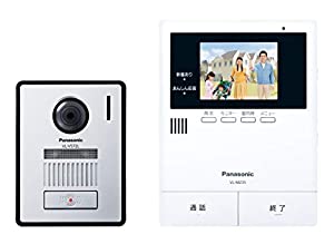 パナソニック テレビドアホン 広角レンズ LEDライト搭載 あんしん応答対応 VL-SZ35KF(中古品)