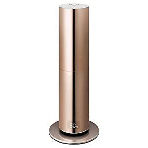 ドウシシャ 加湿器 ハイブリッド式 クレベリンLED搭載 カンタン給水 除菌 シャンパンゴールド(中古品)
