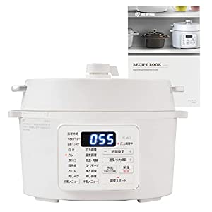 アイリスオーヤマ 電気圧力鍋 圧力鍋 3L 3~4人用 低温調理可能 卓上鍋 予約機能付き レシピブック付き ホワイト PC-MA3-W(中古品