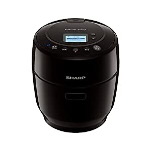 シャープ ヘルシオ ホットクック 電気調理鍋 無水鍋 1.0L 1~2人用 ブラック KN-HW10G-B(中古品)