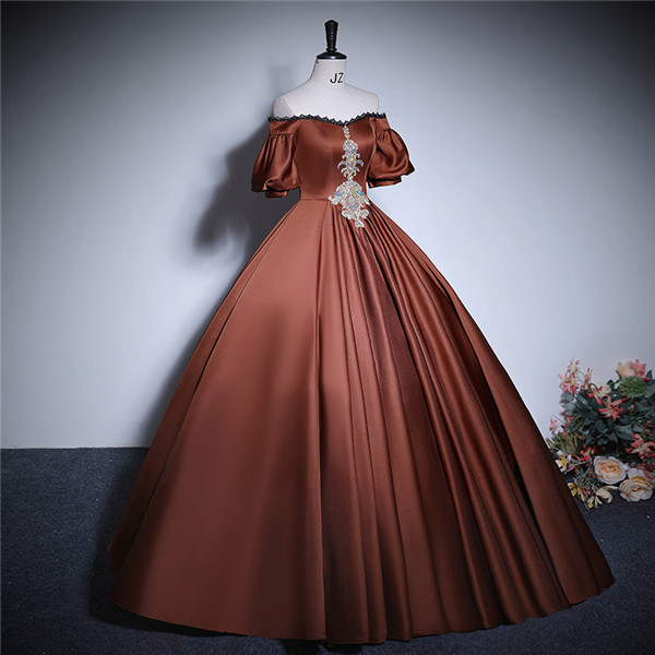 ロングドレス 演奏会 ピアノ 発表会 ビッグカラー ファスナー