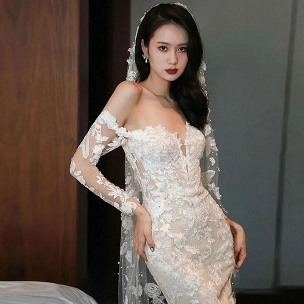 レビュー投稿で+5%還元】花嫁 ウェディングドレス マーメイドドレス