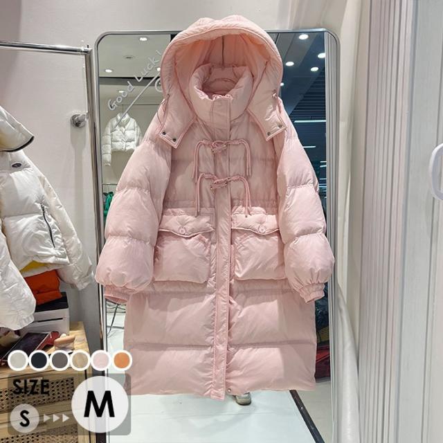 ダウンコート フード付き ベンチコート ミディアム丈 レディース ダウン ロング コート 小柄 アウター ジャケット 冬 ロングダウンコート おしゃれ シンプル 防寒 小さいサイズ 大きいサイズ 柔らかい 防寒性 冬服 防寒着 あったか 暖かい ブラック 黒