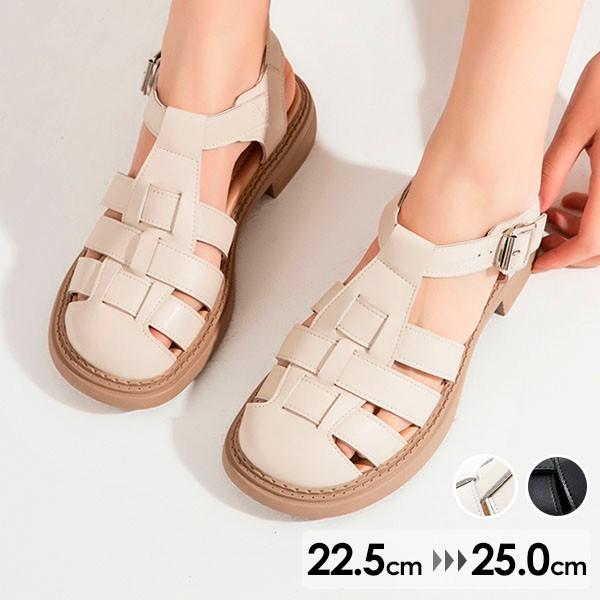 【レビュー投稿で+5%還元】グルカサンダル フィッシャーマンサンダル ストラップサンダル ローヒール レディース サンダル かかと あり フォーマル フラット 編み込みサンダル 春 夏 春夏 メッシュ 靴 夏 ベルト 靴 女性 大人 美脚 シューズ オフホワイト ブラック