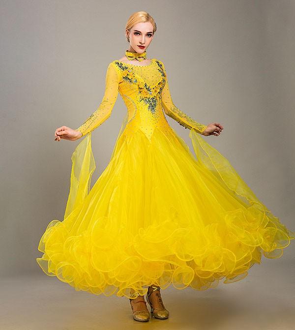 社交ダンスドレス レディース ドレス ダンス衣装 ダンスドレス 刺繍