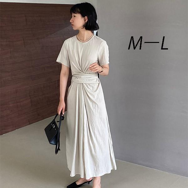 ワンピース レディース 体型カバー ハイウエスト 涼しい 薄手 柔らか ひんやり 大人 人気 プレゼント 半袖ゆったり OL 着痩せ ロングワンピ お出かけ 通勤 通学 20代 30代 40代 dd019sasalc