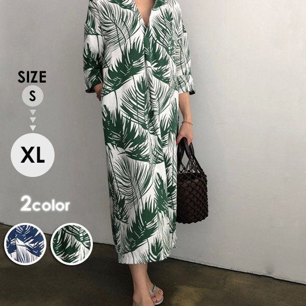 【レビュー投稿で+5%還元】夏ワンピ リゾートワンピース 沖縄 可愛い ゆったり ロング丈　夏ワンピース 夏 リゾートワンピ 旅行 海 海辺 バカンス デート お出かけ ライトベージュ ブルー フリーサイズ