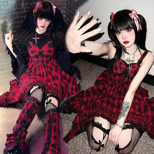 【レビュー投稿で+5%還元】ロリータ ゴシック ゴスロリ ワンピース Aライン Lolita パフスリーブ レース フリル 半袖 可愛い アイドル衣装 バンド ショート丈 レディース コスチューム 仮装 ハロウィン 学園祭 文化祭 dg036z7z7q3