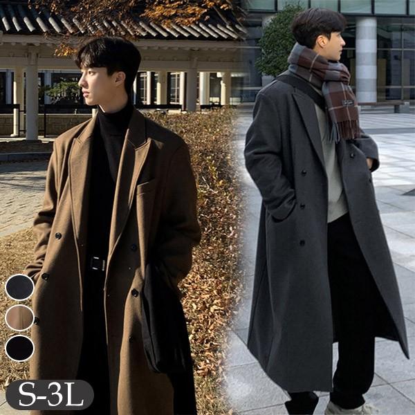 【レビュー投稿で+5%還元】チェスターコート ジャケット ロング丈コート ビジネス フォーマル メンズ アウター 男性 秋冬コート メンズコート大きいサイズ 冬服 ブラック 無地 20代 30代 40代 bg072zezejc