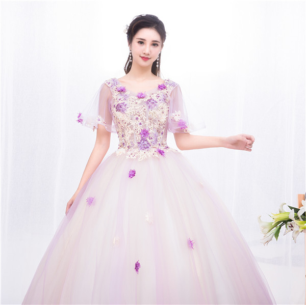 カラードレス ロング ウェディングドレス ロングドレス 花嫁 演奏会