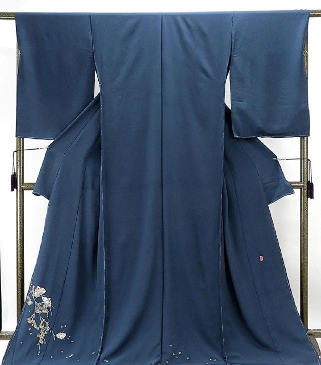 訪問着 新品仕立付き 正絹 加賀友禅 柿本市郎作 訪問着 新品  未仕立  フルオーダー  誂え仕立て  着物