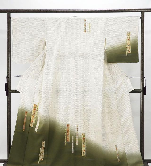 訪問着 正絹 未着用美品 霞四季花模様 身丈163cm 裄丈66.5cm 訪問着 未使用 新古品 着物 結婚式 入学式 卒業式 b4047