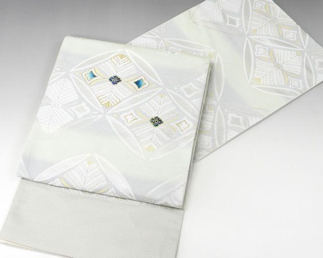 袋帯 新品仕立付き 正絹 西陣 亀井織物謹製 螺鈿作家 藤本隆士作 袋帯 未仕立 仕立て代込み