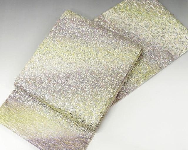 袋帯 新品仕立付き 正絹 金彩友禅 和田光正作 七宝菊花袋帯 未仕立 仕立て代込み 新品 g1454