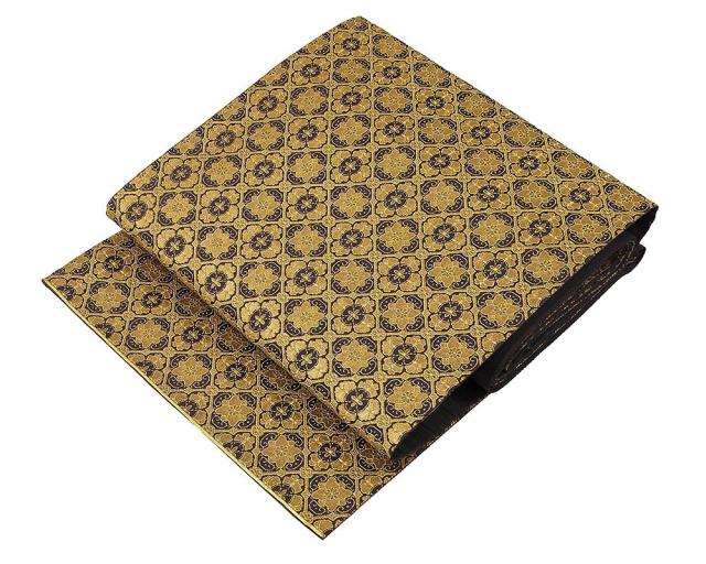 袋帯 初青書棚蒔絵文模様 良品 リサイクル 中古 フォーマル 礼装用 パーティー 着物 g4014