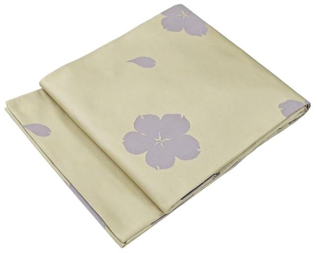 袋帯 辻村寿三郎 ジュサブロー 桜模様 美品 リサイクル 中古 パーティー g4059