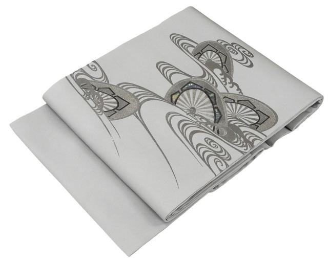 平和屋本店□極上 銀座新松 塩瀬 九寸名古屋帯 立波吉祥花