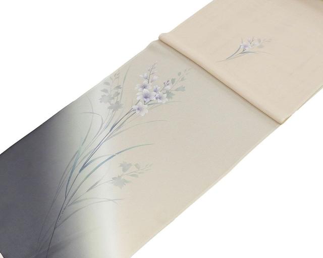 夏物 付下げ 反物 正絹 京友禅 五泉 絽 草花模様 付下げ訪問着 丹後