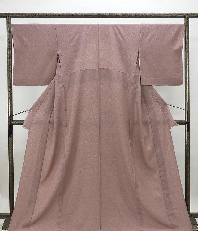 単衣 小紋 新品仕立済 正絹 単衣 大小霰模様 身丈164.5cm 裄丈68cm 江戸小紋 新品 仕立て上がり 着物 wc1170