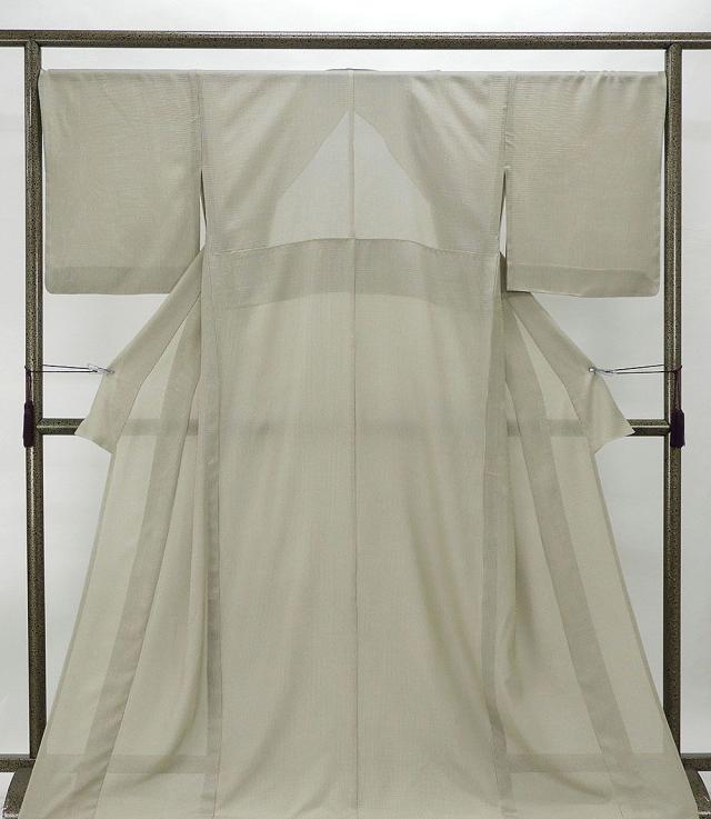 夏物 小紋 新品仕立済 正絹 夏物 万筋模様 身丈167.5cm 裄丈68cm 絽江戸小紋 新品 仕立て上がり 着物 wc2164