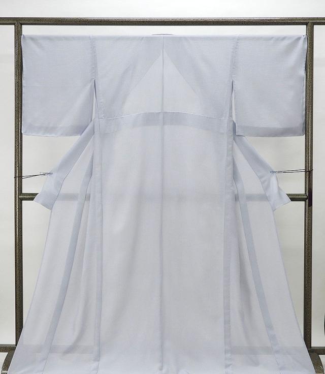 夏物 小紋 新品仕立済 正絹 夏物 万筋模様 身丈169cm 裄丈67.5cm 絽江戸小紋 新品 仕立て上がり 着物 wc2175