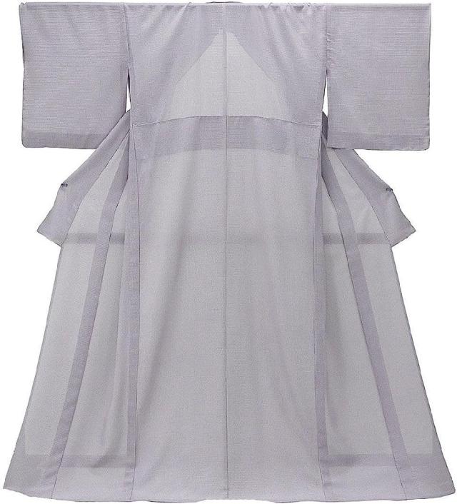 夏物 小紋 新品仕立済 正絹 夏物 万筋模様 身丈166.5cm 裄丈67.5cm 絽江戸小紋 新品 仕立て上がり 着物 wc2181