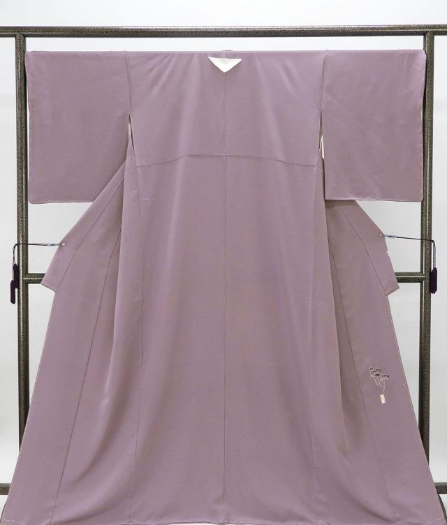 色無地 未使用 正絹 加賀友禅 押田正義作 身丈167cm 裄丈68.5cm 木瓜に一つ引き 未着用 美品  新古品 着物 結婚式 入学式 卒業式 a4046