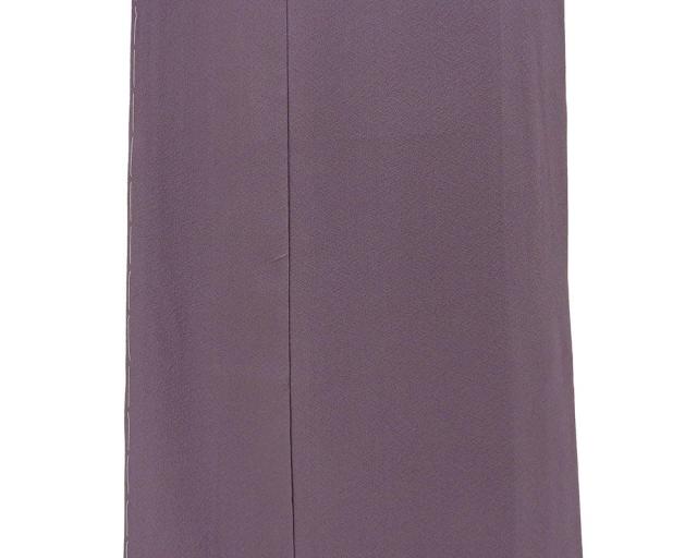 色無地 未使用 正絹 紫鼠 身丈163cm 裄丈66cm 剣片喰 未着用 美品 新古