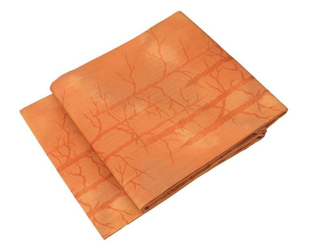 名古屋帯 未使用 正絹 木立 未着用 美品 新古品 カジュアル 着物 h4005