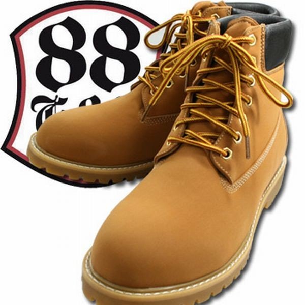 ワークブーツ ブーツ レディースシューズ レディースファッション 靴 GOD&BLESS イエローブーツ 定番 軽量性