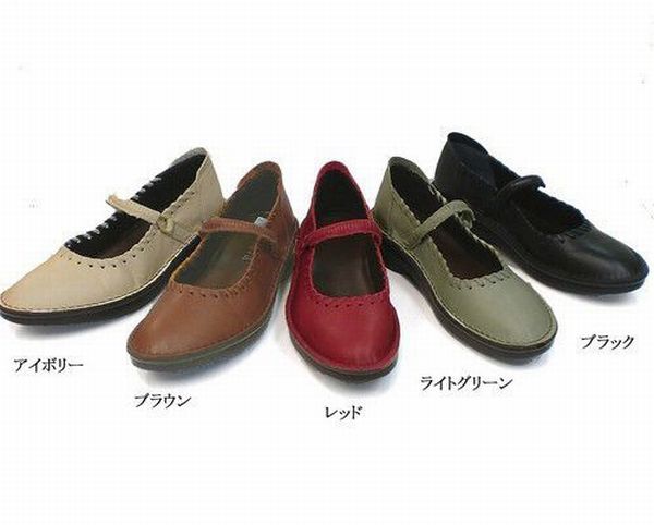 パンプス レディースシューズ レディースファッション 靴 春 らくらく フラットソール ゴム入り ストラップシューズ 22.0 24.5 5色展開