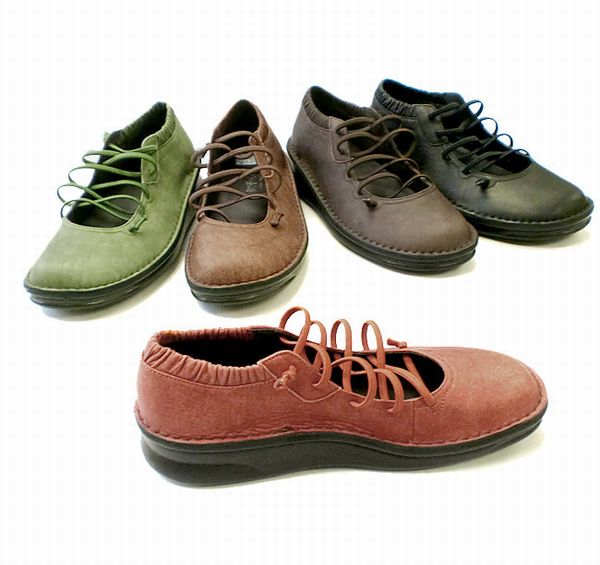 パンプス レディースシューズ レディースファッション 靴 春新商品 本革ゴム レースアップ バレーシューズ 甲部ゴム 足にフィット感