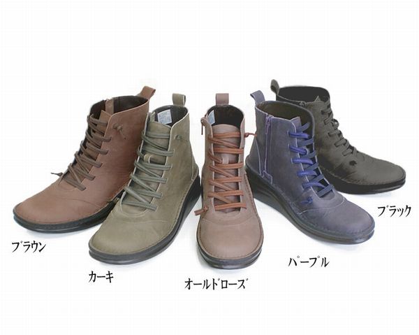 ブーティー ブーツ レディースシューズ レディースファッション 靴 秋冬 本革 ゴムレースアップ 内側ファスナー