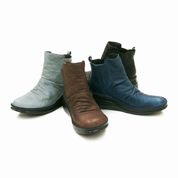 ブーツ レディースシューズ レディースファッション 靴 サイドゴア ショート丈 TPO選ばず 日本製 快適サポートインソール 厚底 快適