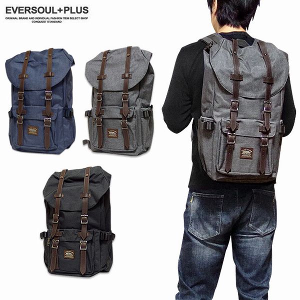 リュックサック デイパック メンズバッグ メンズファッション ダーク系配色 オシャレ 高級感ある ベルト使い 豊富な収納 通勤 通学 便利