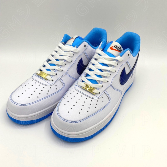 送料無料 NIKE AIR FORCE 1 07 FIRST USE DA8478-100 WHITE×BLUE 並行輸入品