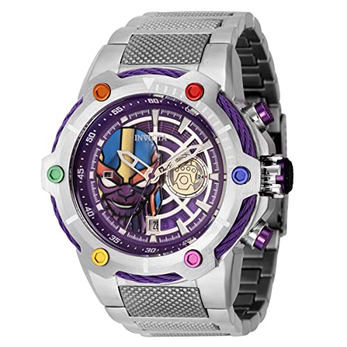 腕時計 インヴィクタ インビクタ Invicta Men's Marvel 51.5mm Stainless Steel Quartz ...