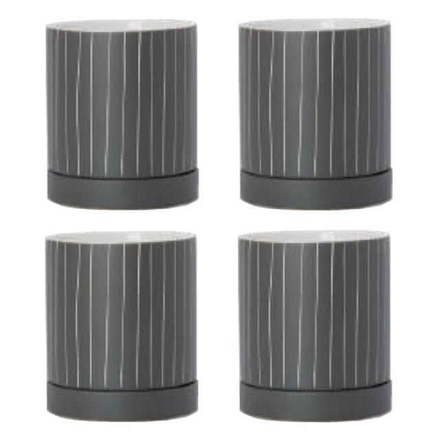 花・観葉植物用ポット ドリス 16 D ceramic （4個入り） 40058 受皿付き （代引き不可） 小型ポット プランター FARM ...