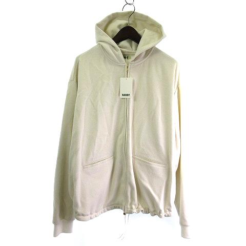【中古】未使用品 ランディ RANDY タグ付き TRUST AW24-RBL02 パーカー フーディー カシミヤ アンゴラ 1 オフホワイト メンズ