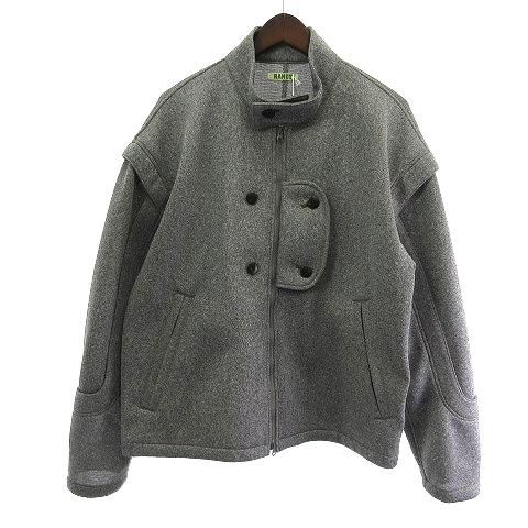 【中古】未使用品 ランディ RANDY タグ付き SS25-RBL04 CHIMNEY GREY ジャケット ハイネックブルゾン グレー 2 メンズ