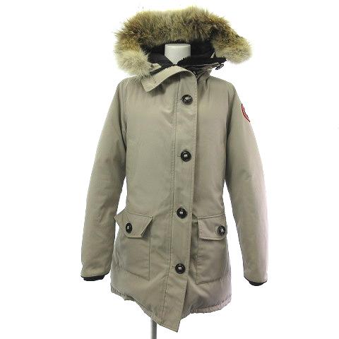【中古】カナダグース   2603JL BRONTE PARKA ダウンコート ジャケット 2WAY ベージュ S レディース