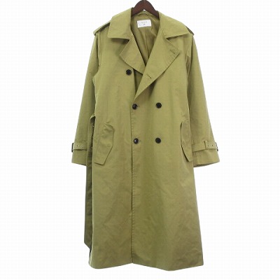 【中古】トーガ TOGA ARCHIVES アーカイブス ×  コラボ 希少 トレンチコート ロングコート ベージュ系 S メンズ