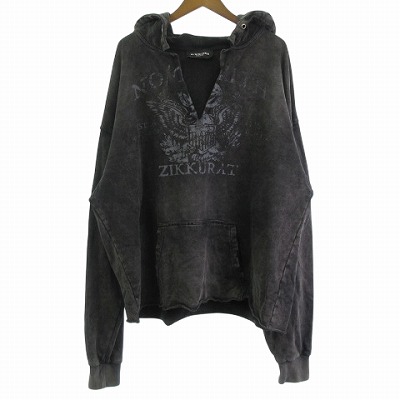 【中古】ノーフェイス ストゥディオス NO/FAITH STUDIOS 美品 イーグル パーカー ルーズフィット ブラック 3