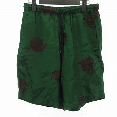 【中古】ドリスヴァンノッテン DRIES VAN NOTEN 23SS ピペリ ショートパンツ ハーフパンツ ショーツ グリーン 46