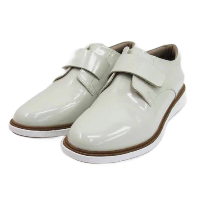 【中古】コールハーン グランドエボリューション モダン モンク シューズ レザー オプティック ホワイト 6 1/2