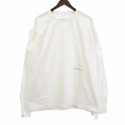 【中古】オーエーエムシー OAMC PEACEMAKET 美品 25SS SL CARGO L/S カーゴTシャツ カットソー ロンT ホワイト M